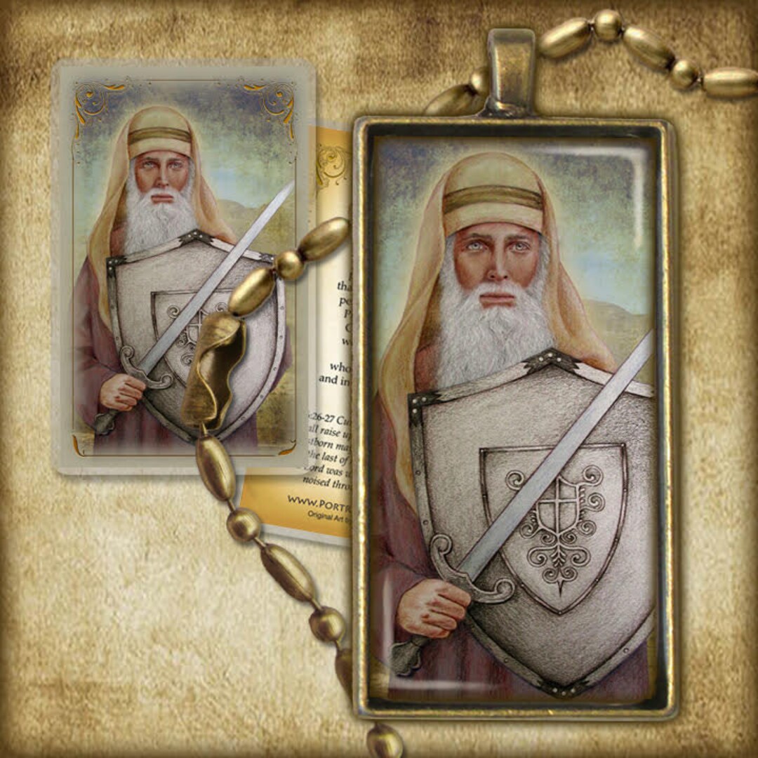 St. Joshua Pendant and Holy Card GIFT SET for Confirmation - Etsy