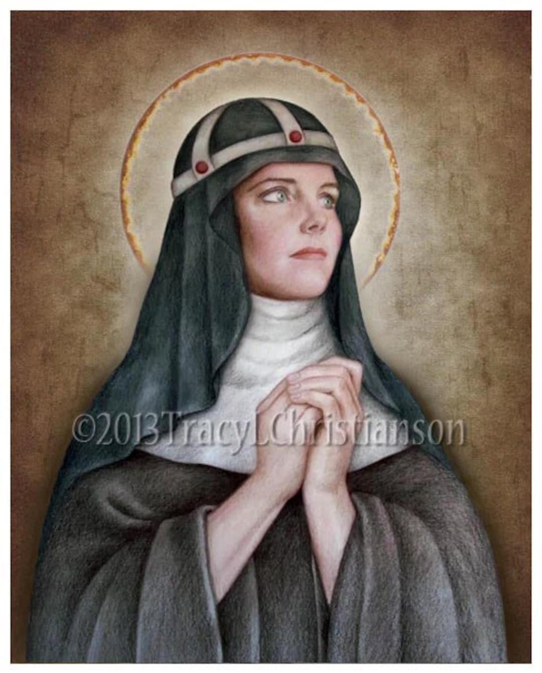 St. Bridget of Sweden Art Print, Catholic Patron Saint - Etsy