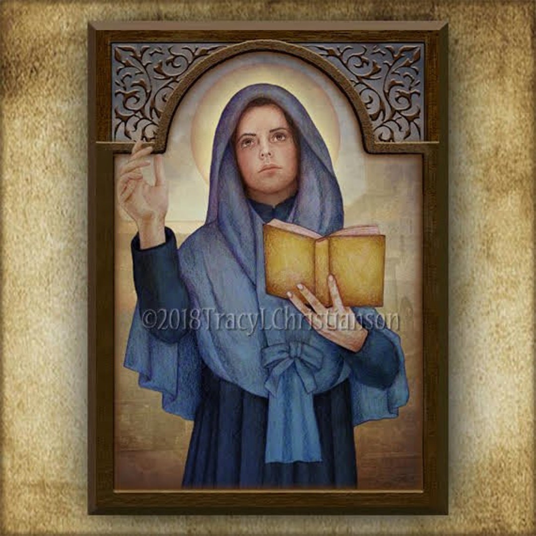 St. Rose Venerini Plaque & Holy Card Gift Set, Catholic Art for ...