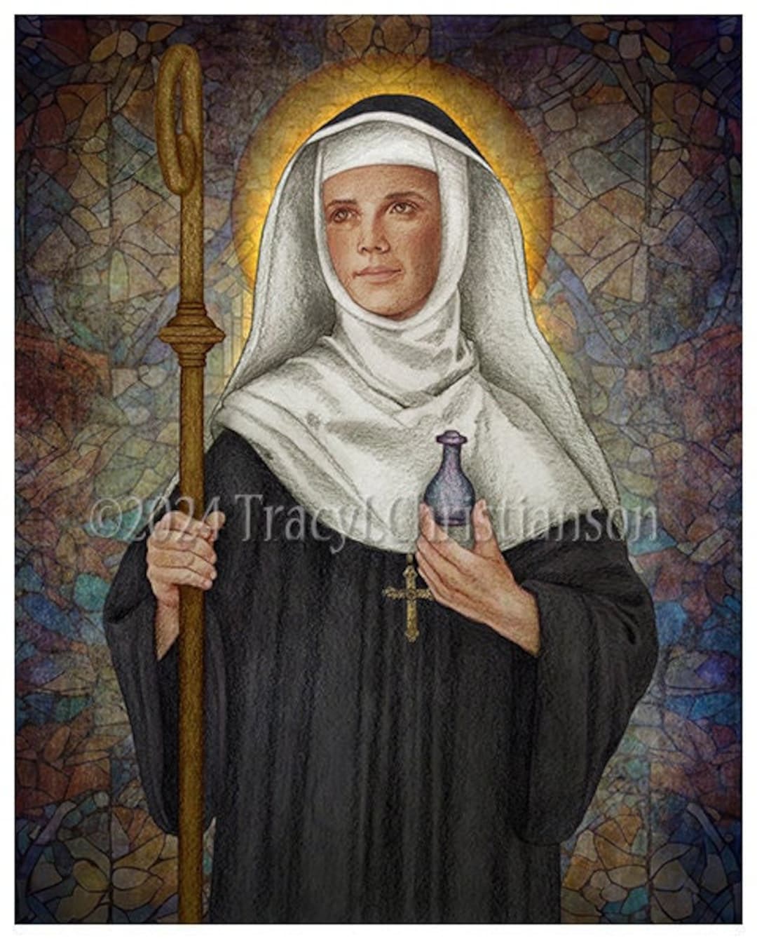 St. Walburga, Art Print, Catholic Patron Saint, Women Saints - Etsy