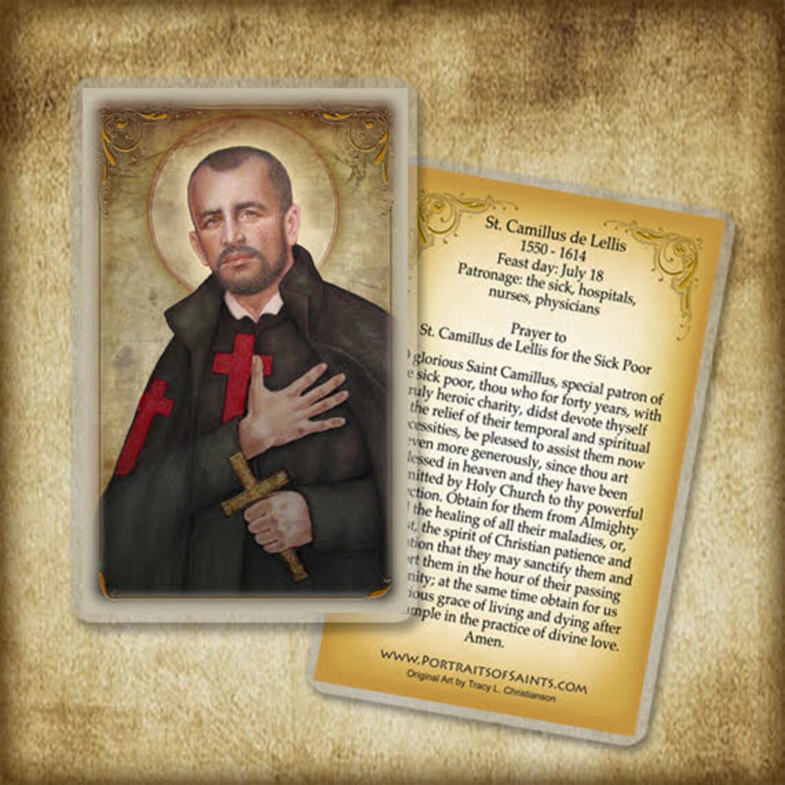 St. Camillus De Lellis Holy Card | Etsy