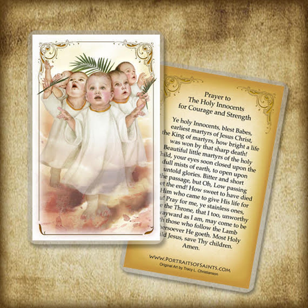 The Holy Innocents Holy Card/prayer Card - Etsy