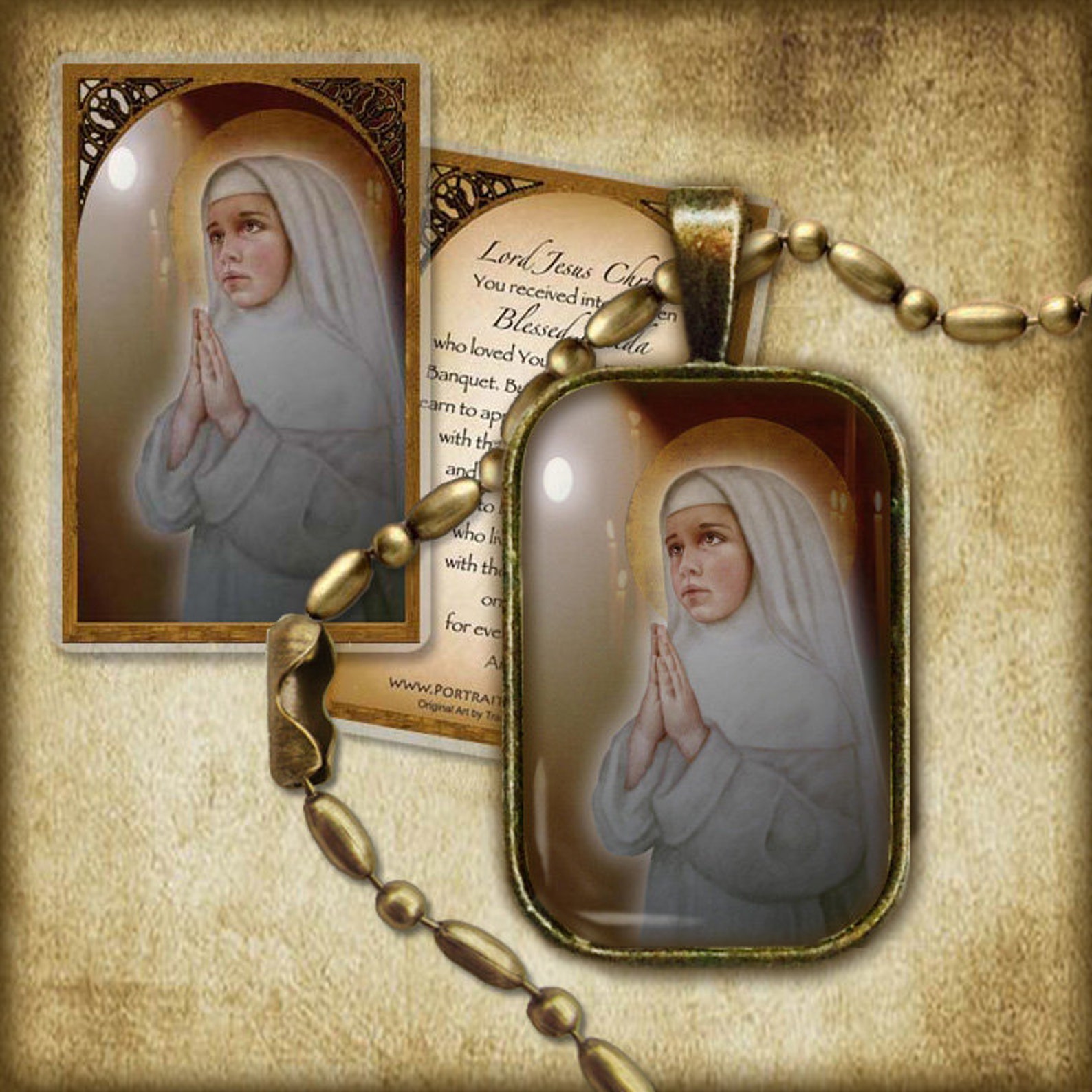 Bl. Imelda Lambertini Pendant and Holy Card GIFT SET for 1st - Etsy