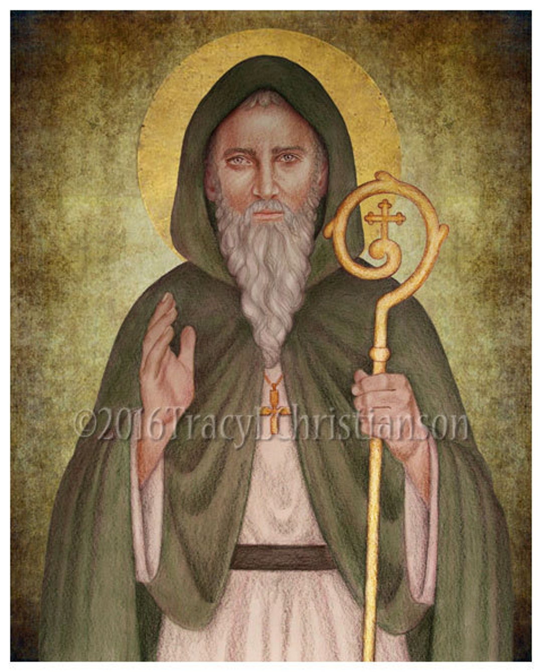 St. Declan of Ardmore Print, Catholic Fine Art Print - Etsy