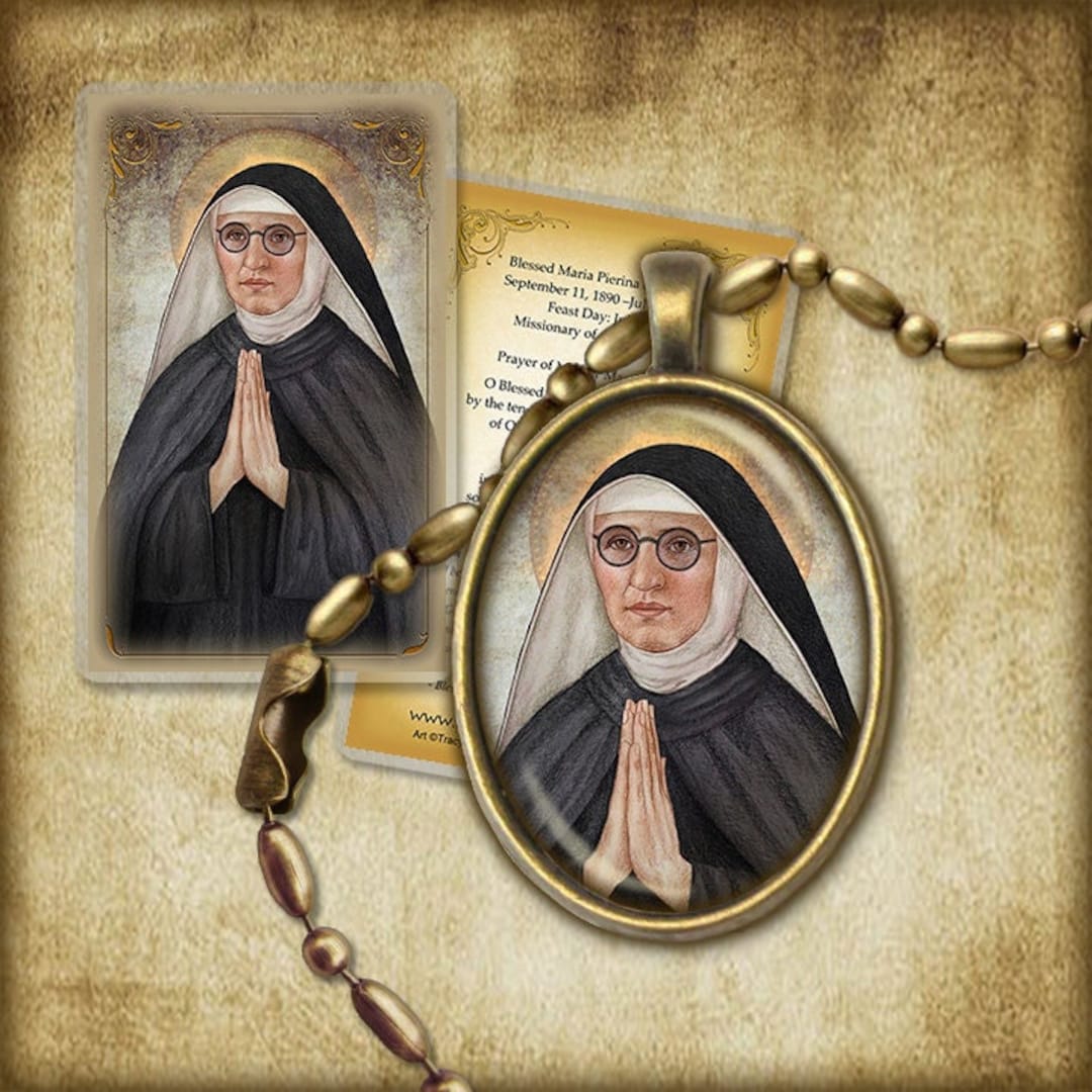 Bl. Maria Pierina De Micheli Pendant/key Chain and Holy Card GIFT SET ...