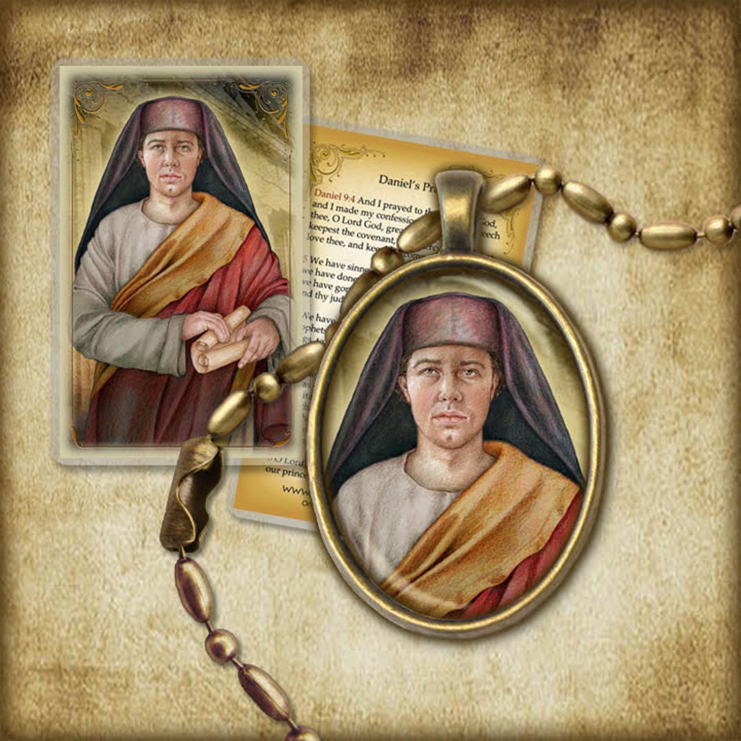 St. Daniel the Prophet Pendant and Holy Card GIFT SET - Etsy