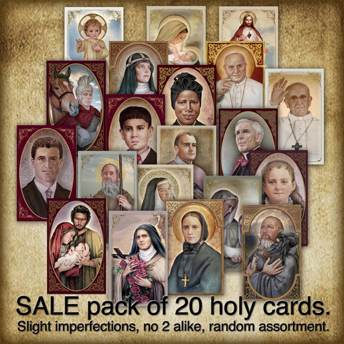 SALE Pack of 20 Holy Cards - Etsy