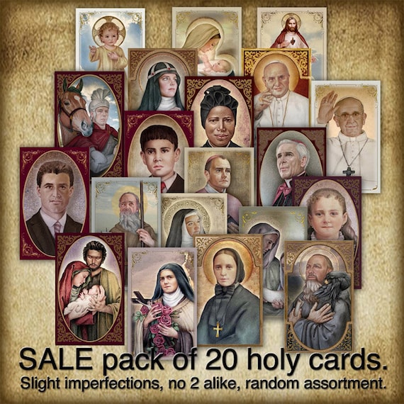 SALE Pack of 20 Holy Cards - Etsy