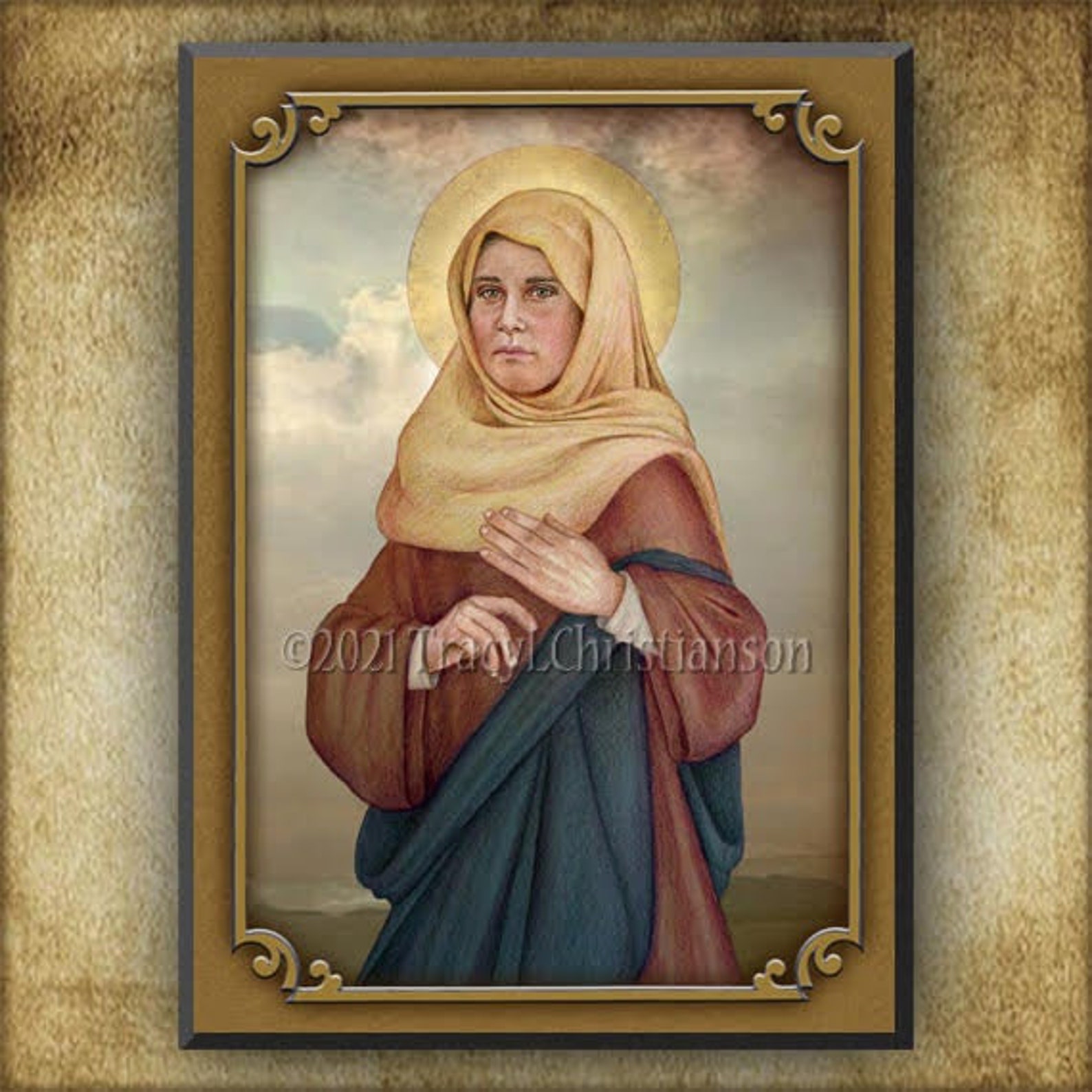 St. Elizabeth Mother of John the Baptist Wood Plaque & Holy - Etsy UK