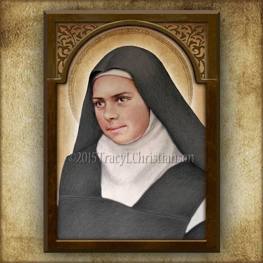 St. Elizabeth of the Trinity Wood Icon & Holy Card GIFT SET - Etsy