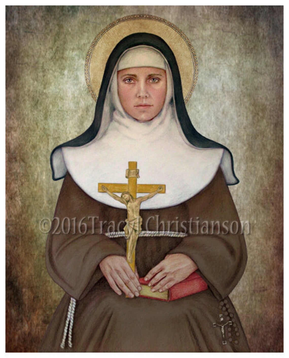 St. Catherine of Bologna, Catholic Art Print, Patron of Artists - Etsy