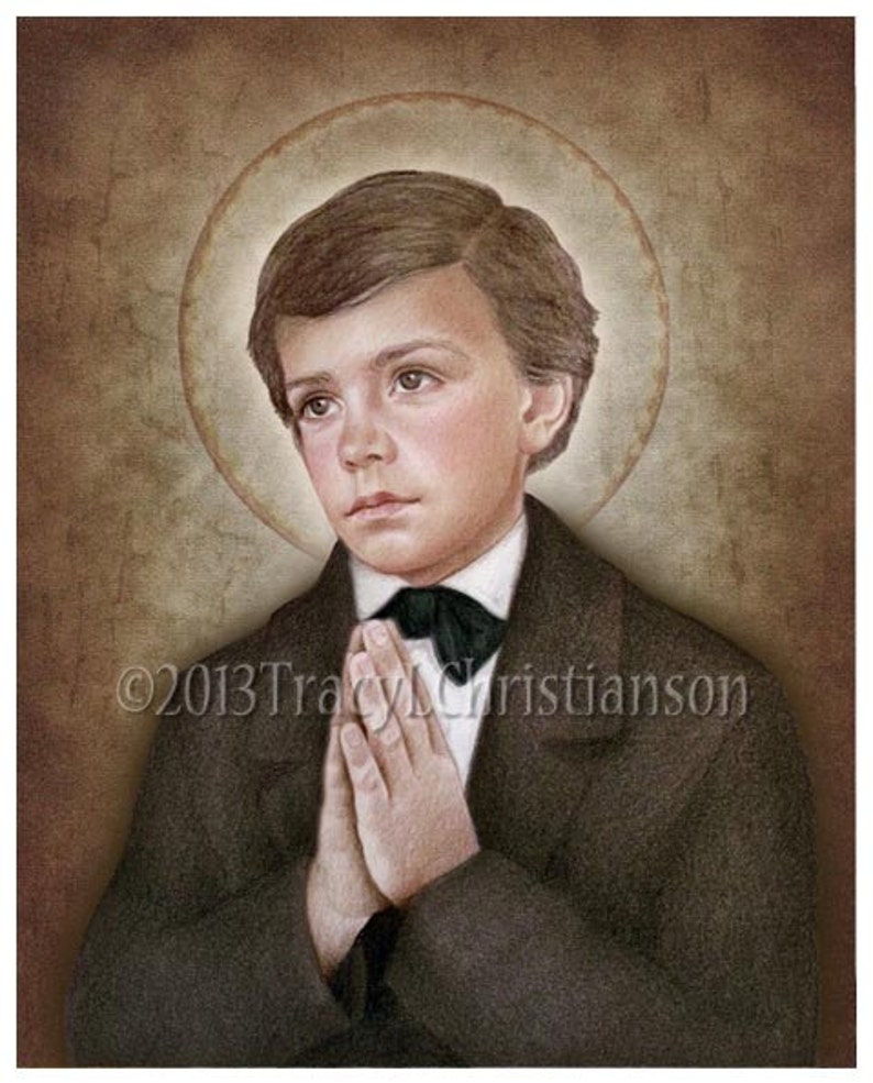 St. Dominic Savio Art Print Catholic Patron Saint of Choirboys ...