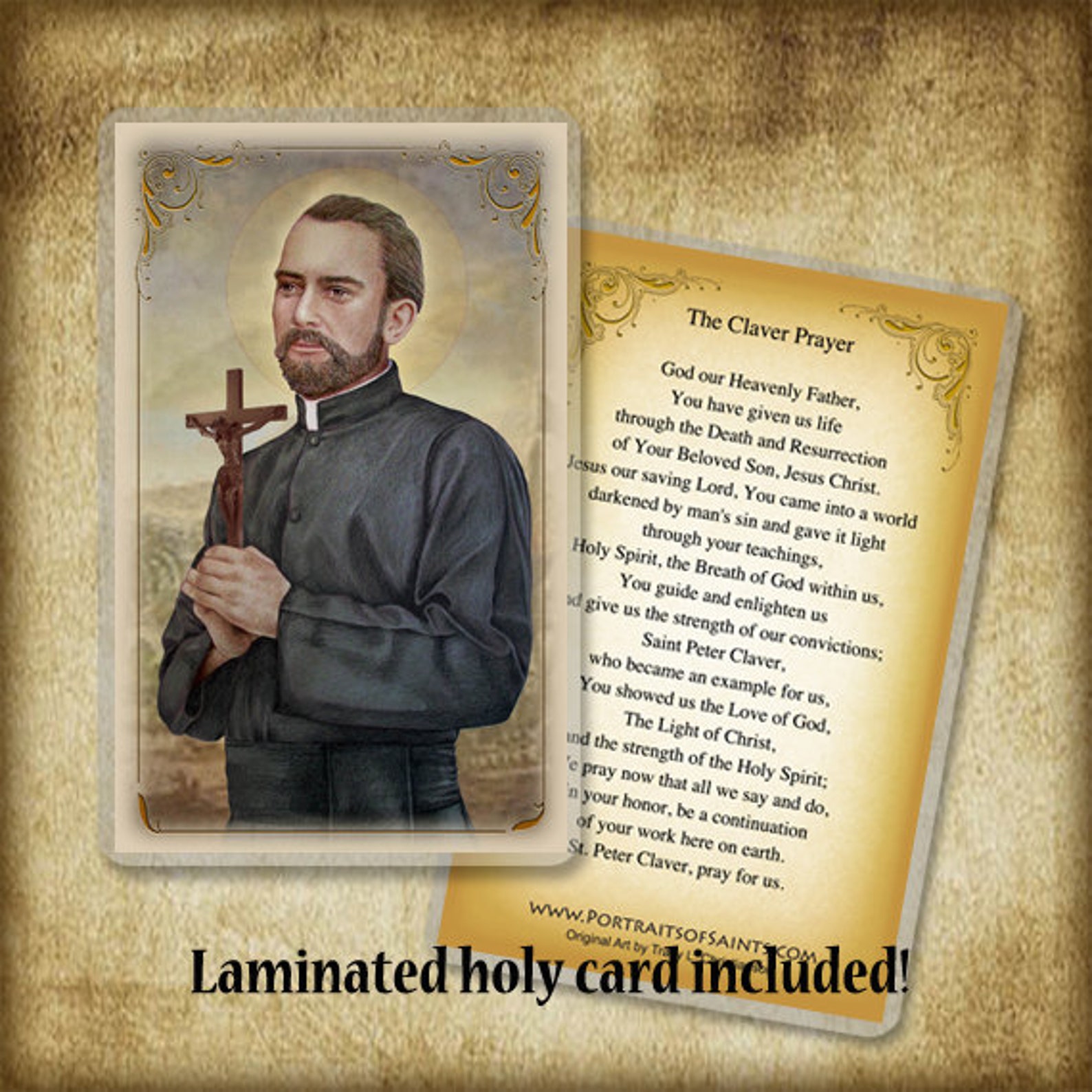St. Peter Claver Pendant and Holy Card GIFT SET Catholic Saint for ...