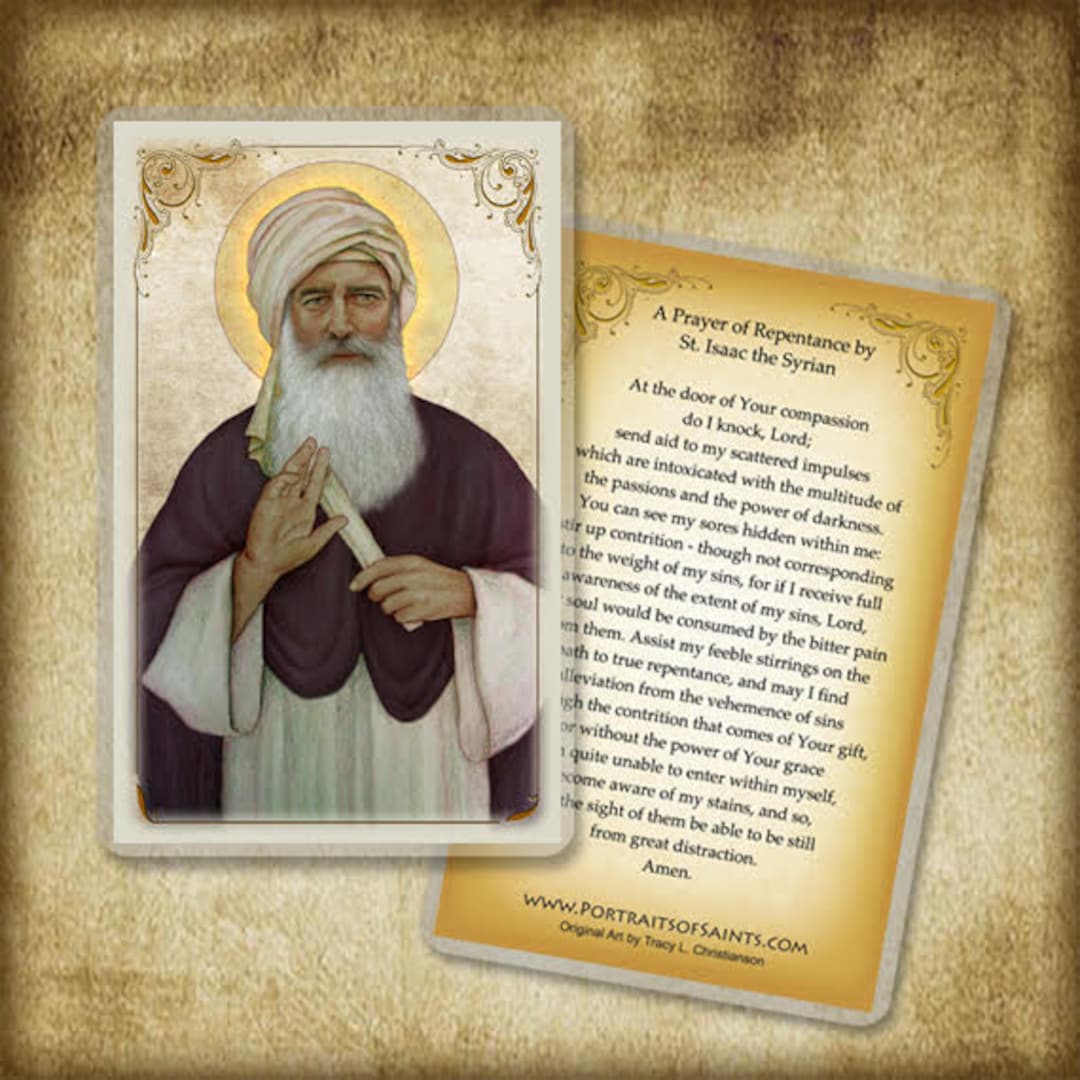St. Isaac the Syrian Holy Card - Etsy