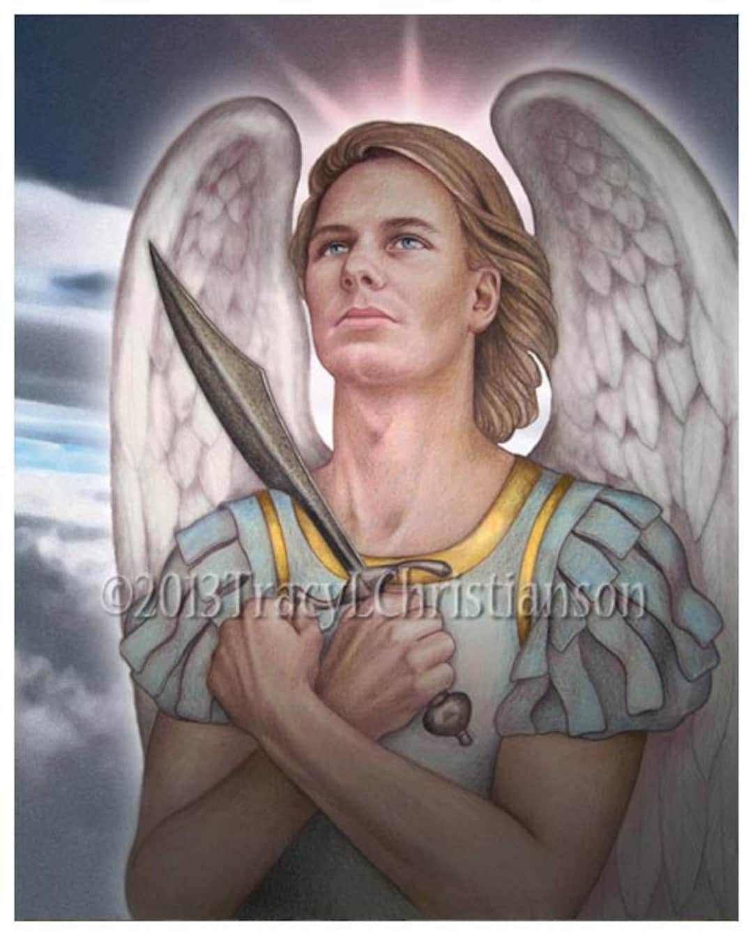 St. Michael the Archangel Art Print, Guardian of the Catholic Church - Etsy