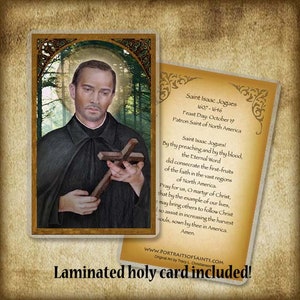 St. Isaac Jogues Plaque & Holy Card GIFT SET, North American Martyr - Etsy