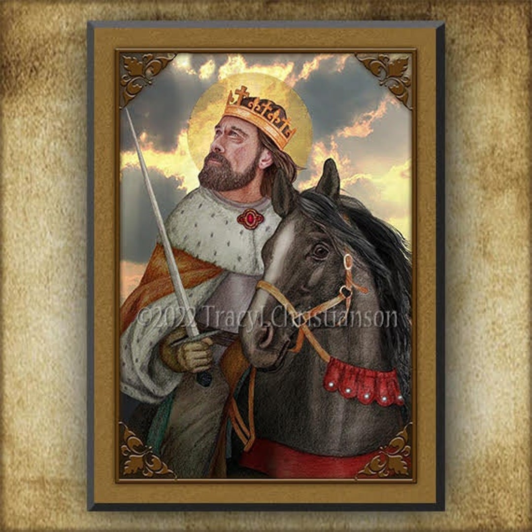 St. Ferdinand III of Castile Wood Icon/plaque & Holy Card GIFT SET - Etsy