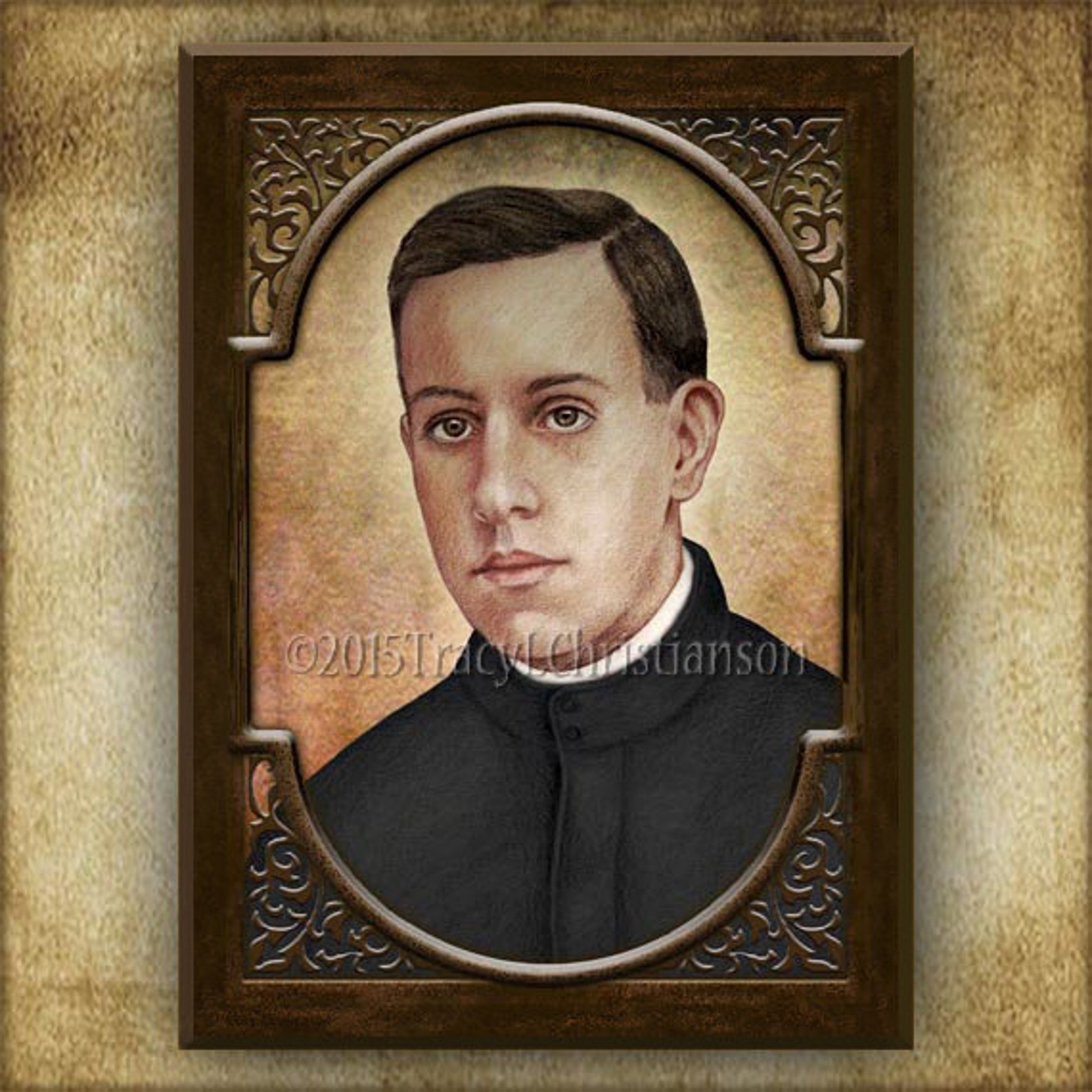 Bl. Miguel Agustin Pro Wood Icon & Holy Card GIFT SET for Confirmation ...