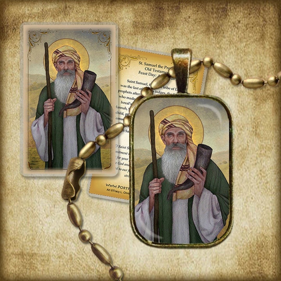 St. Samuel the Prophet Pendant/key Chain and Holy Card GIFT SET Israel ...