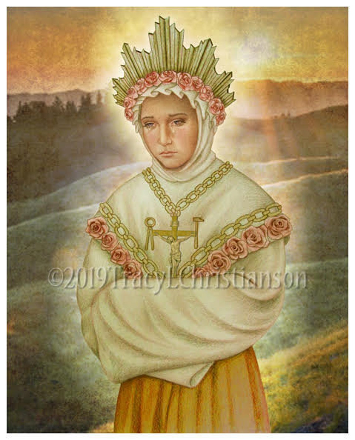 Our Lady of Lasalette Catholic Art Print, Blessed Virgin Mary - Etsy