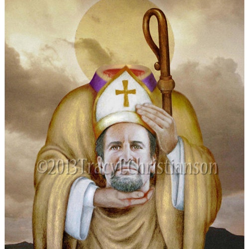 St. Audrey etheldreda Art Print Catholic Patron Saint - Etsy