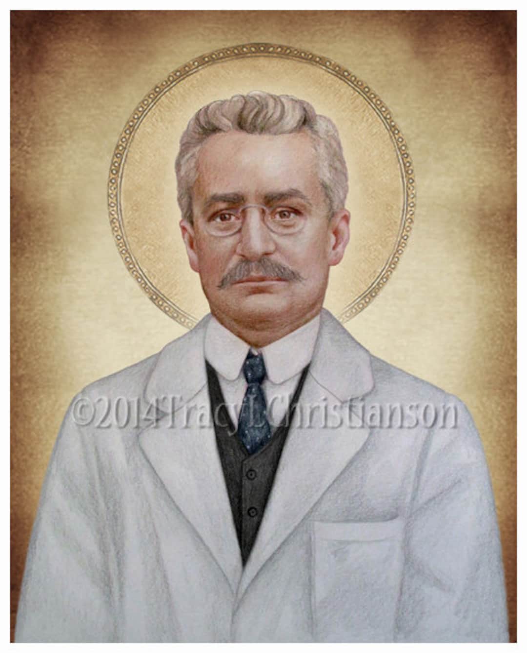 St. Giuseppe (joseph) Moscati Catholic Art Print, Patron Saint of ...