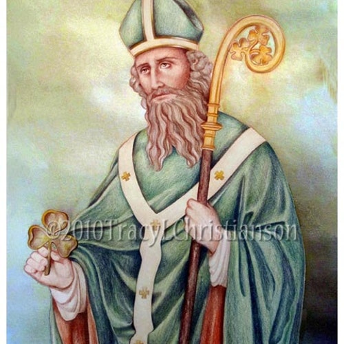 St. Patrick A Print Catholic Patron Saint of Ireland - Etsy