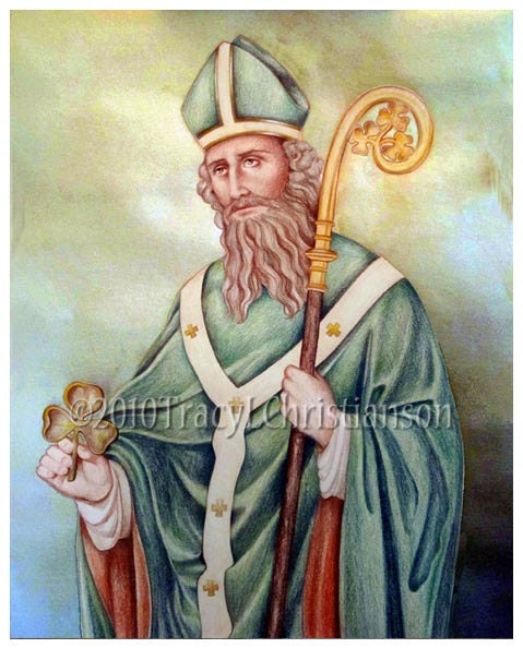 St. Patrick (A) Print, Catholic Patron Saint of Ireland Picture - Etsy