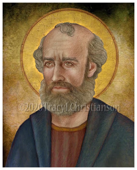 Pope St. Linus Print Patron Saint Catholic Art | Etsy
