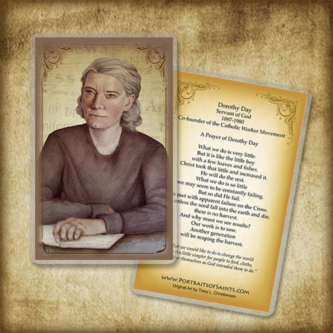 Dorothy Day Holy Card / Catholic Prayer Card - Etsy