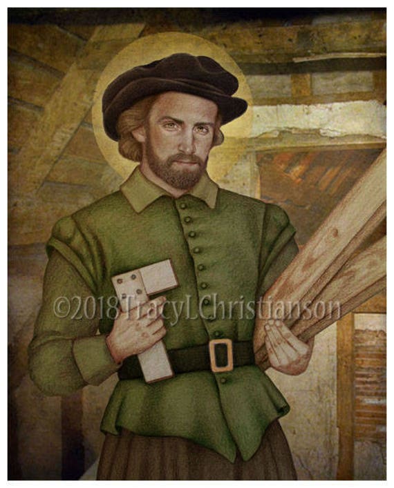 St. Nicholas Owen Catholic Fine Art Print Patron of | Etsy