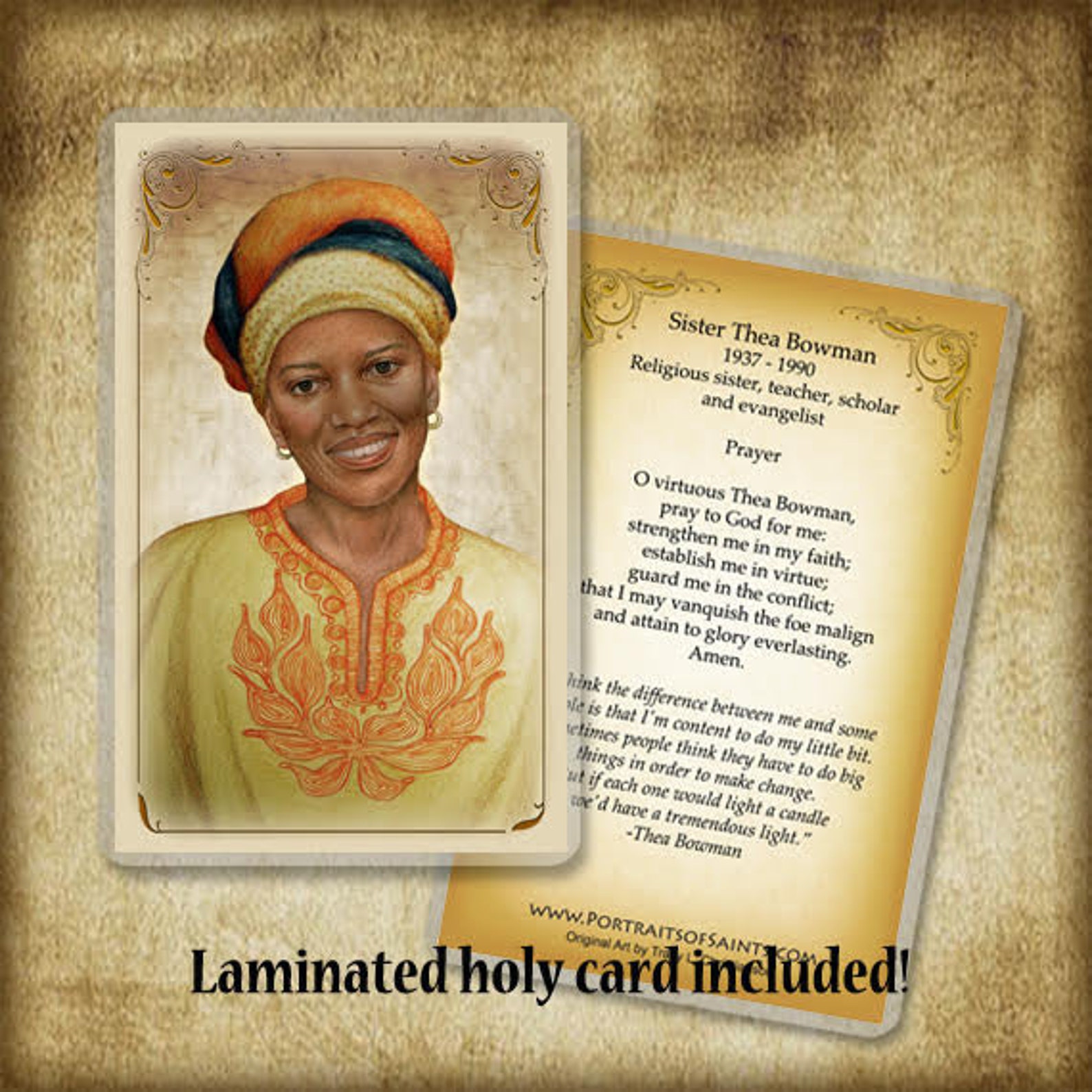 Sr. Thea Bowman Servant of God Wood Icon & Holy Card GIFT | Etsy