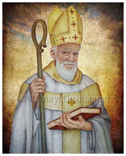 St. Isidore of Seville, Doctor of the Church. Art Print Catholic Patron ...
