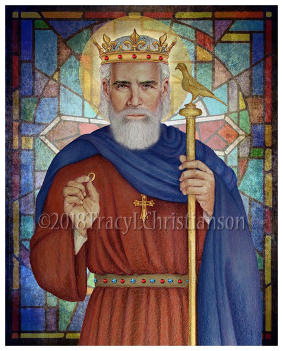 St. Edward the Confessor Art Print Catholic Patron Saint - Etsy