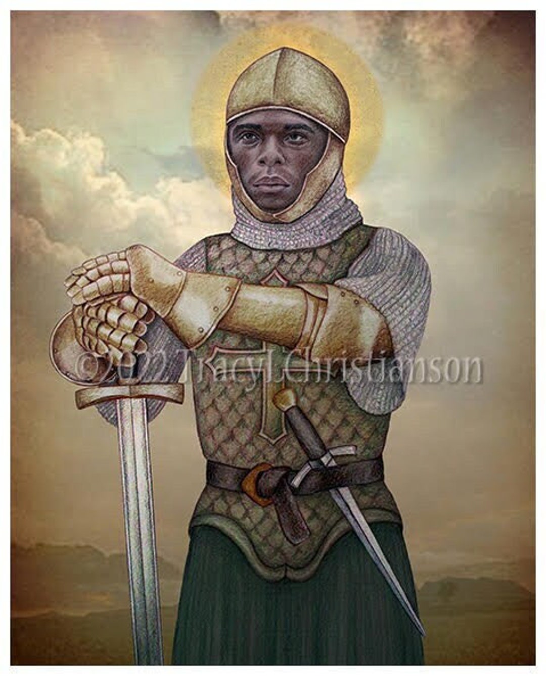 St. Maurice Art Print/picture , Catholic Patron Saint of Infantrymen ...