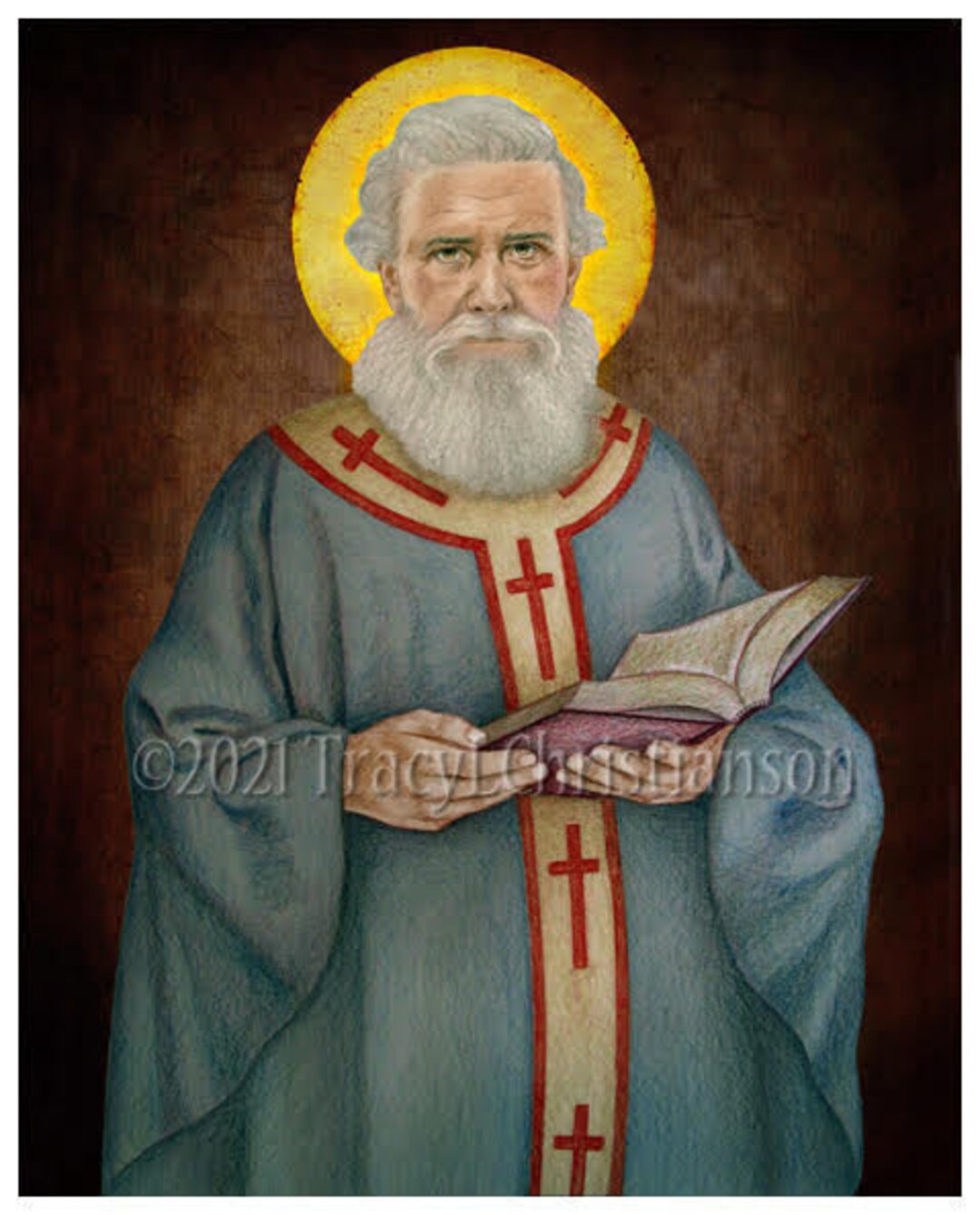 St. Theodore of Sykeon Art Print/picture, Catholic Patron Saint - Etsy