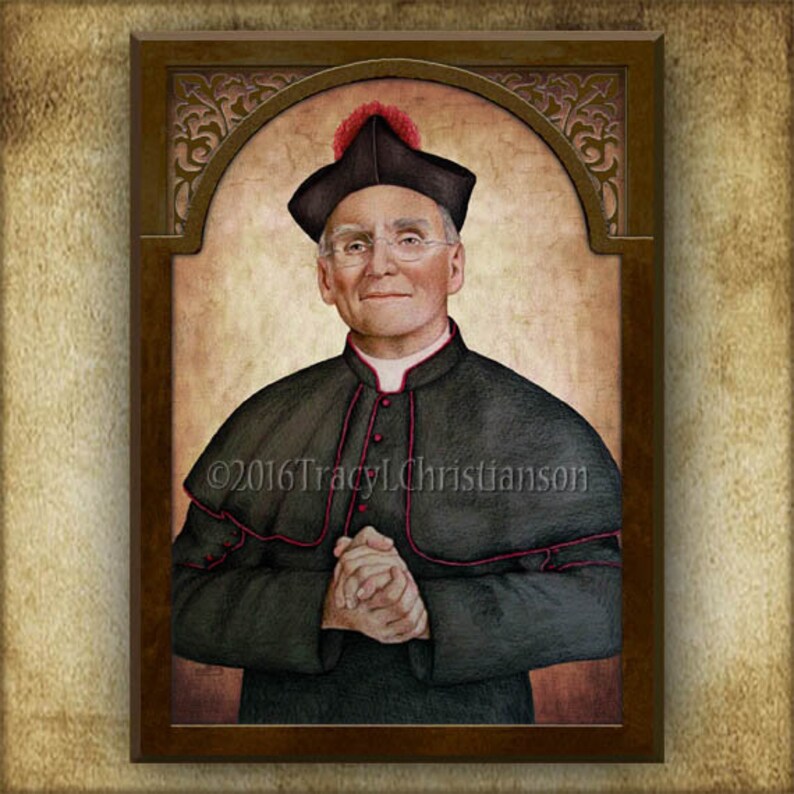 Fr. Nelson Baker Wood Plaque and Holy Card GIFT SET for a Catholic or a ...