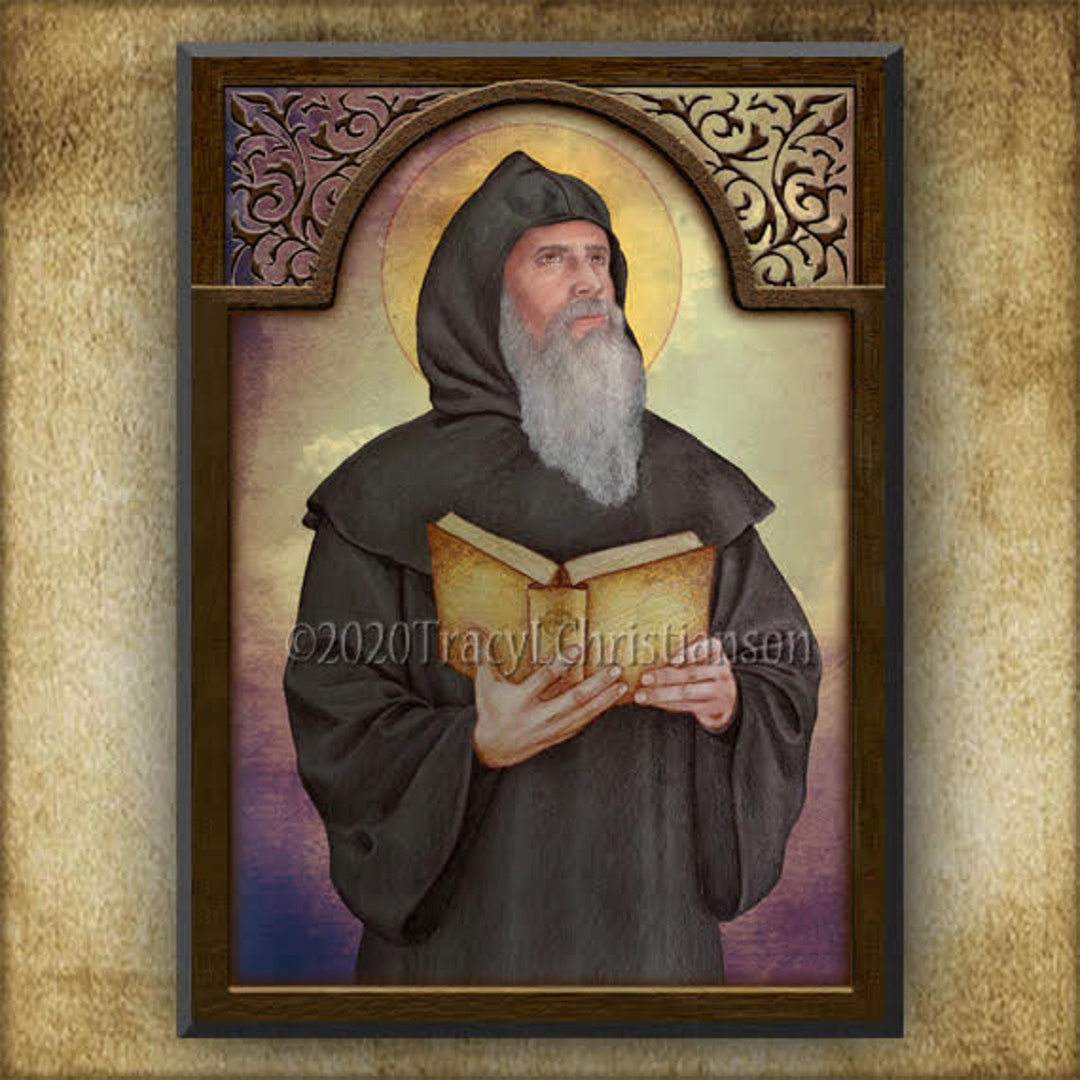 St. Gregory of Narek Wood Icon & Holy Card GIFT SET for Poets and ...