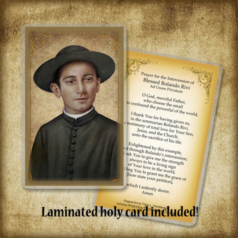 Bl. Rolando Rivi Pendant and Holy Card GIFT SET for - Etsy
