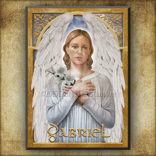 St. Gabriel the Archangel Holy Card - Etsy