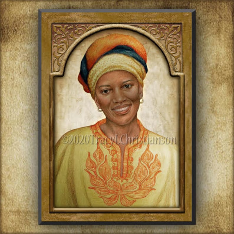 Sr. Thea Bowman, Servant of God, Wood Icon & Holy Card GIFT SET - Etsy