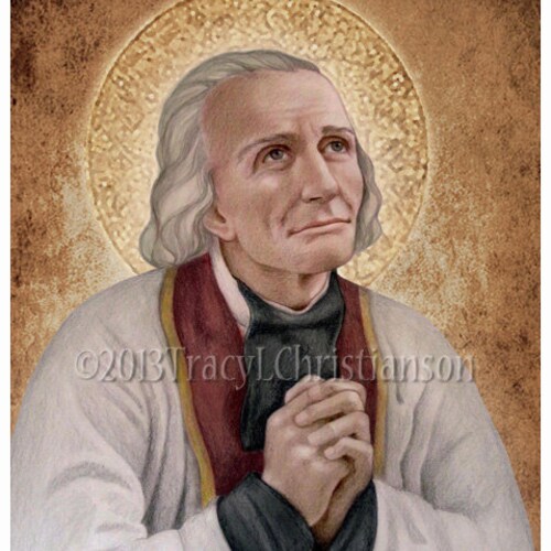 St. John Vianney Catholic Art Print Patron Saint of Priests - Etsy