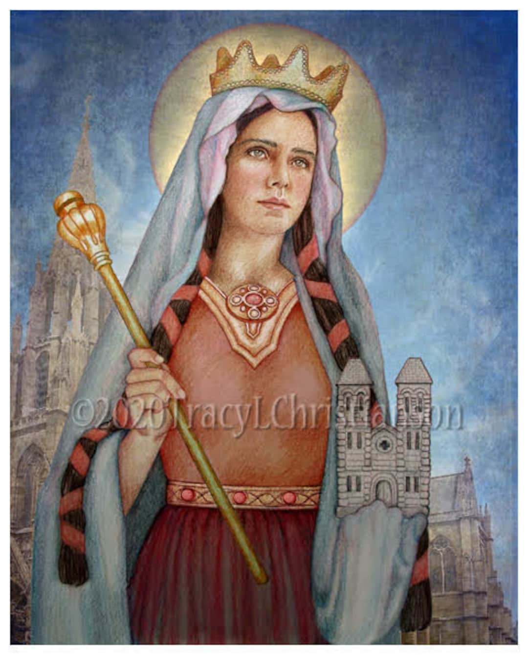 St. Clotilde Catholic Fine Art Print - Etsy