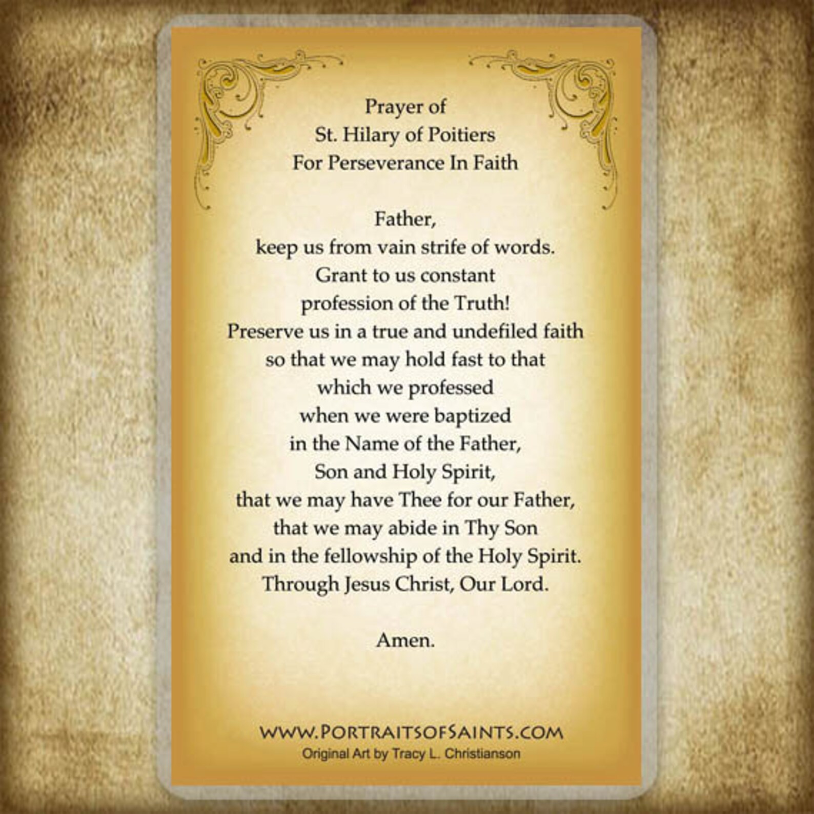 St. Hilary of Poitiers Prayer Card, Doctor of the Church - Etsy