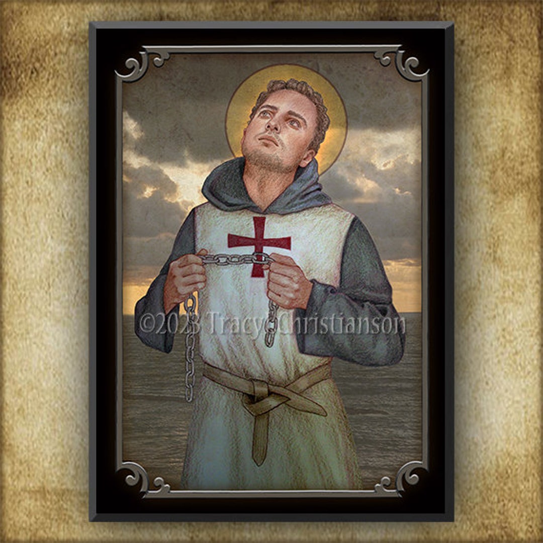 St. Adjutor Wood Plaque/icon and Holy Card GIFT SET for Swimmers - Etsy