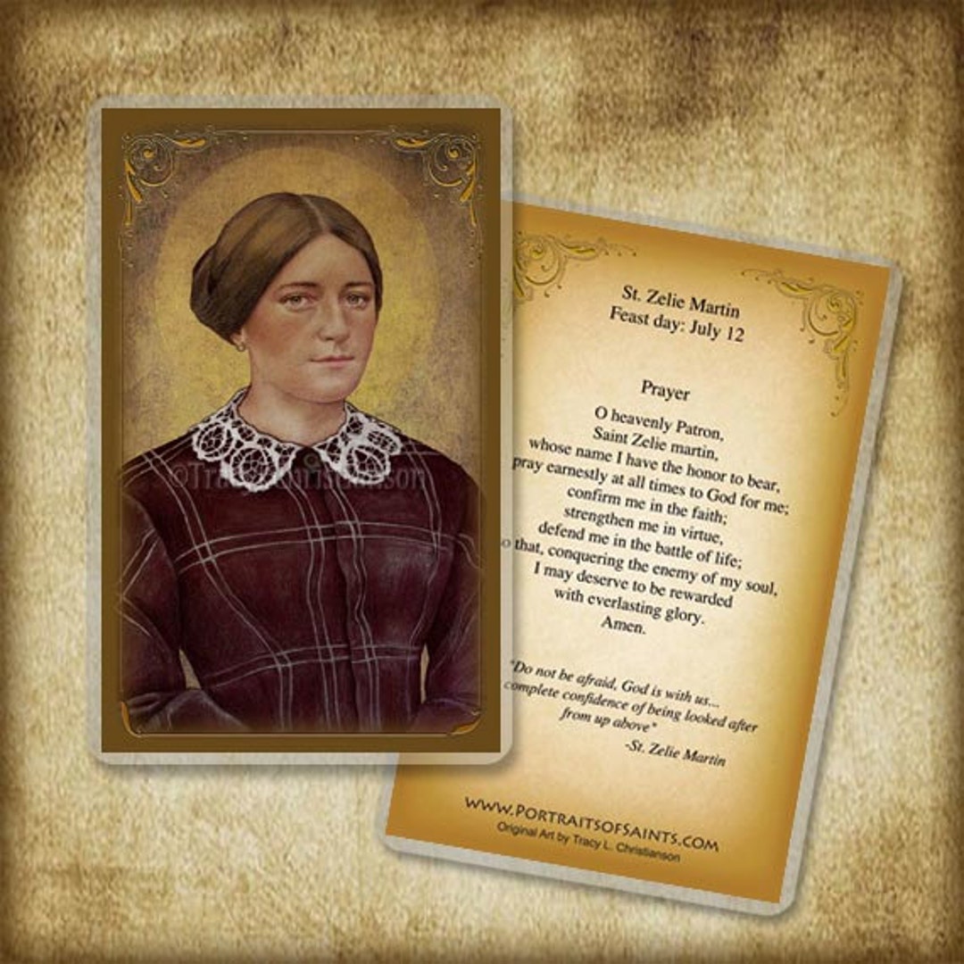 St. Zelie Martin Holy Card, Mother of the "little Flower" - Etsy