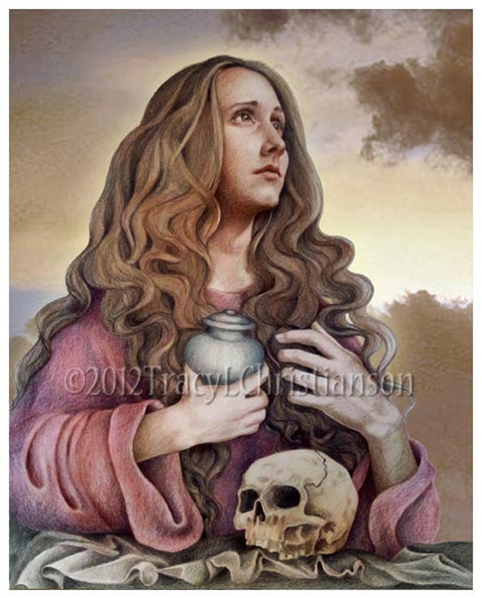 St. Mary Magdalen A Art Print Catholic Patron Saint of | Etsy