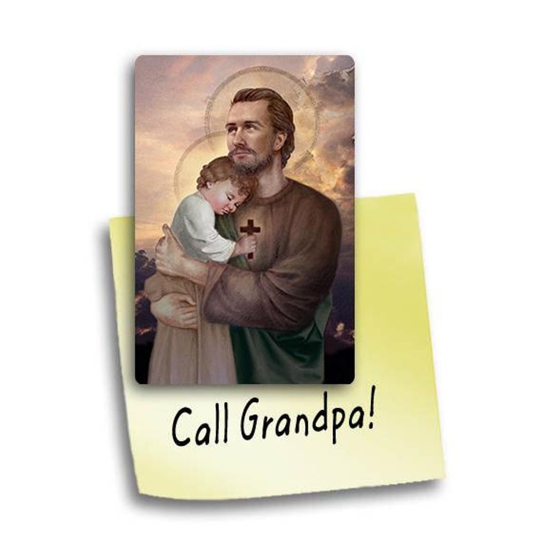 St. Joseph and the Baby Jesus Refrigerator Magnet - Etsy