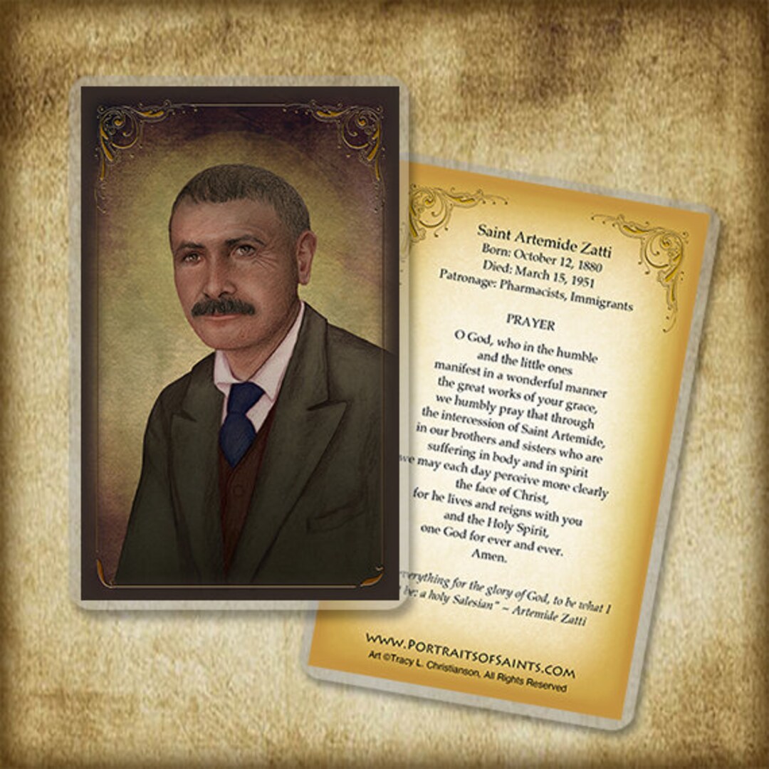 St. Artemide Zatti Holy Card, Catholic Prayer Card - Etsy
