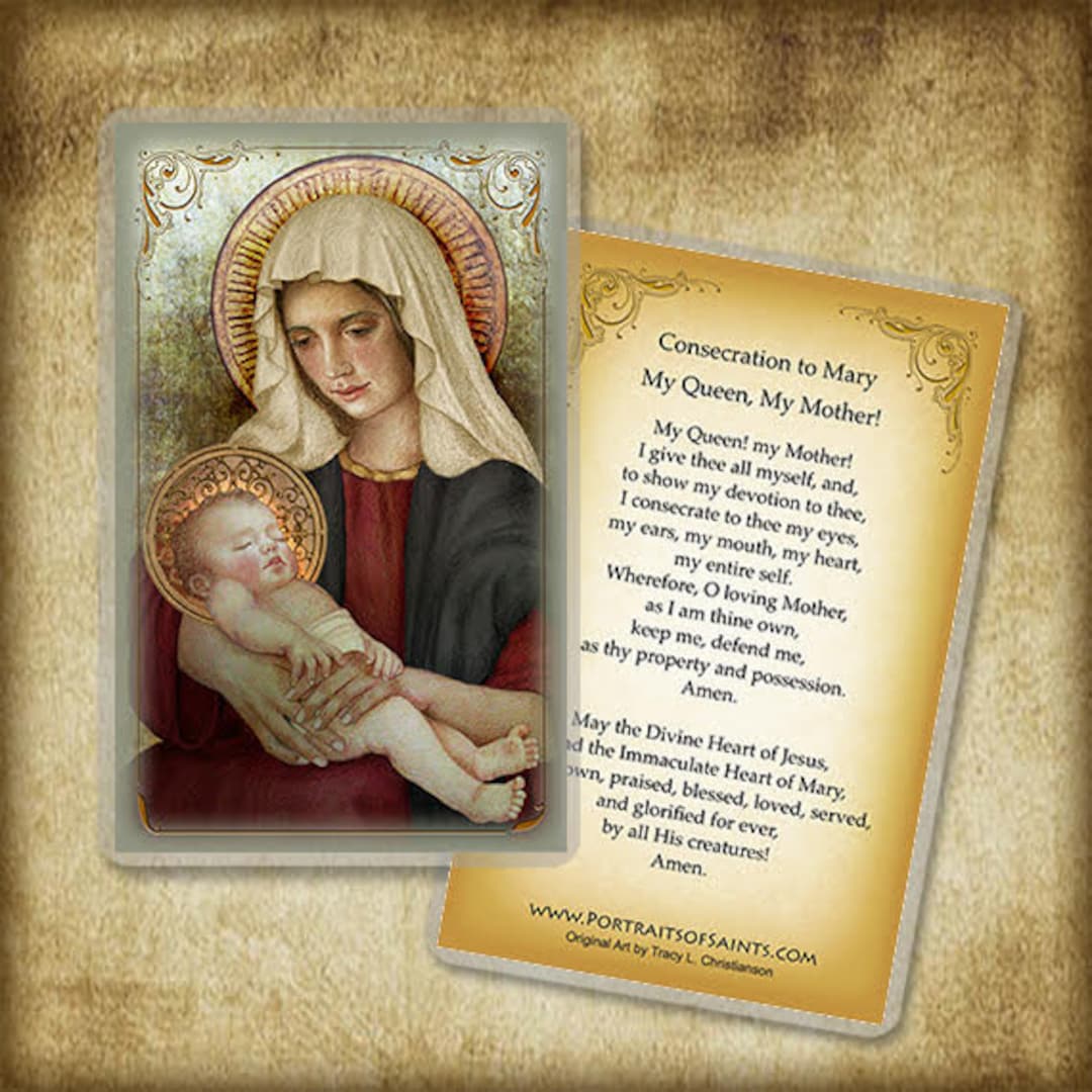 Madonna and Child (B) Holy Card/prayer Card - Etsy